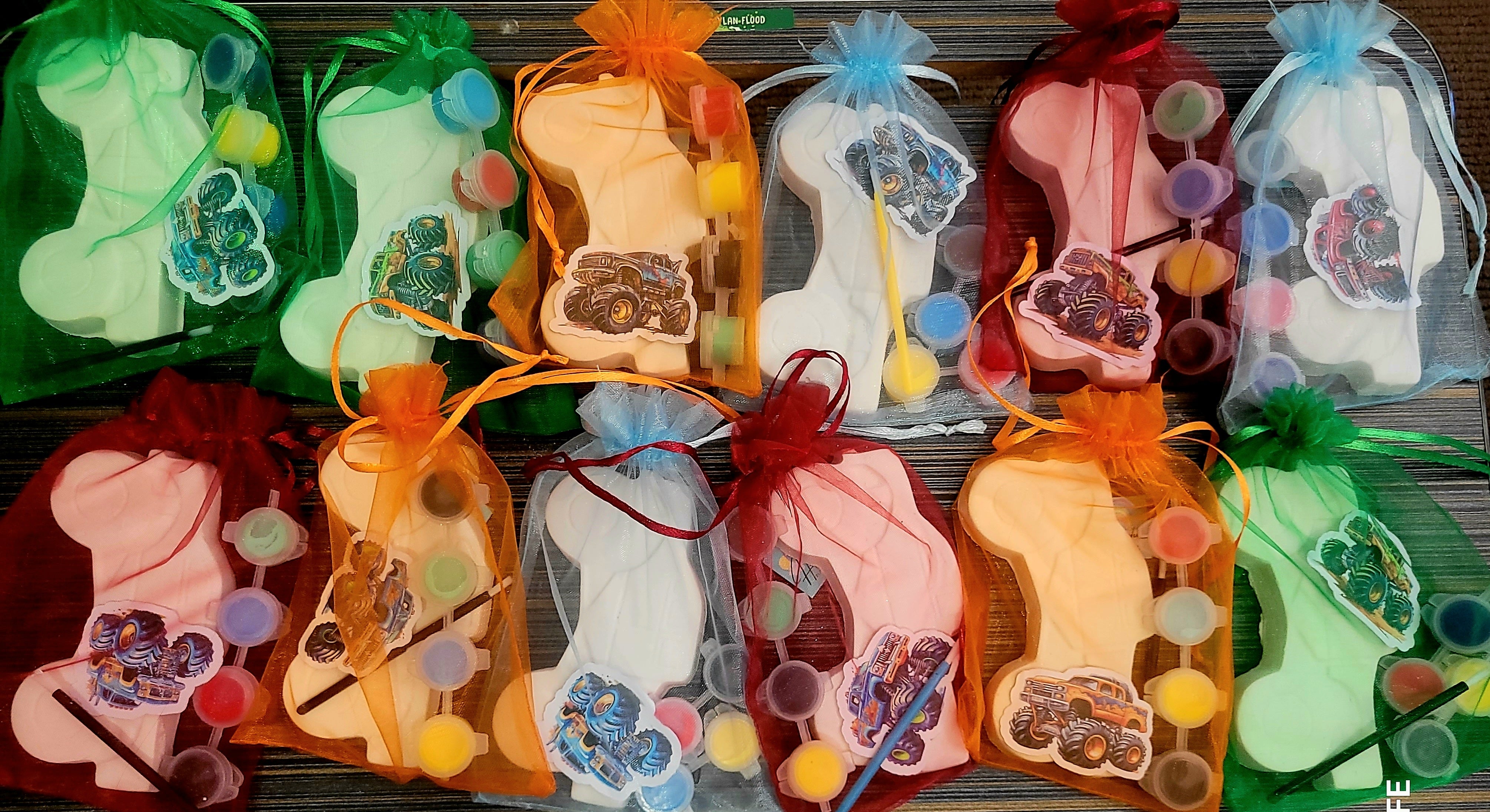 Plaster painting Party favours favors bag gifts birthday idea kids ...