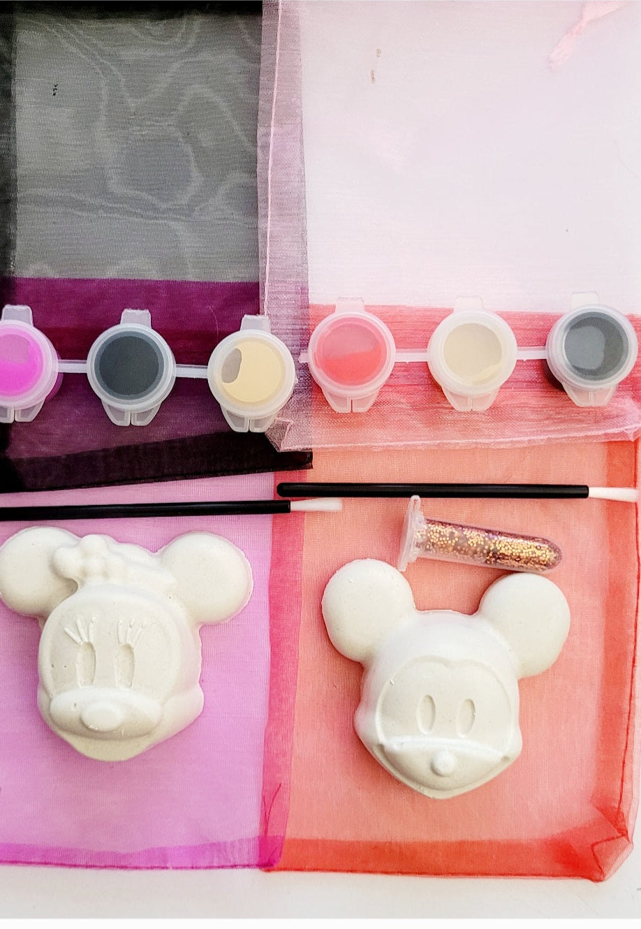 Mickey mouse Minnie mouse characters Plaster Painting FOR PARTY Favour ...
