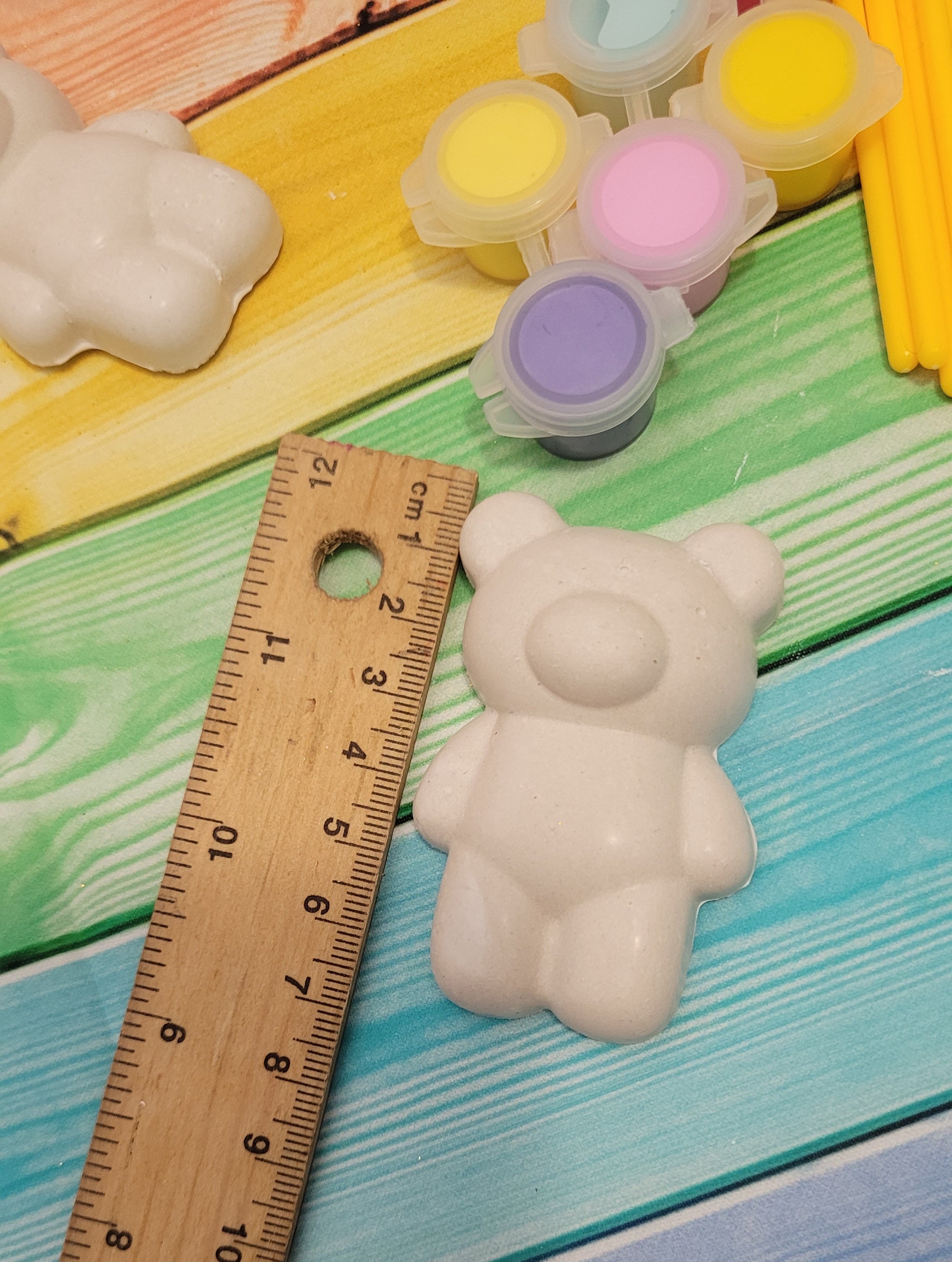 Mini Teddy bear animals Plaster Painting party favours gifts birthday ...