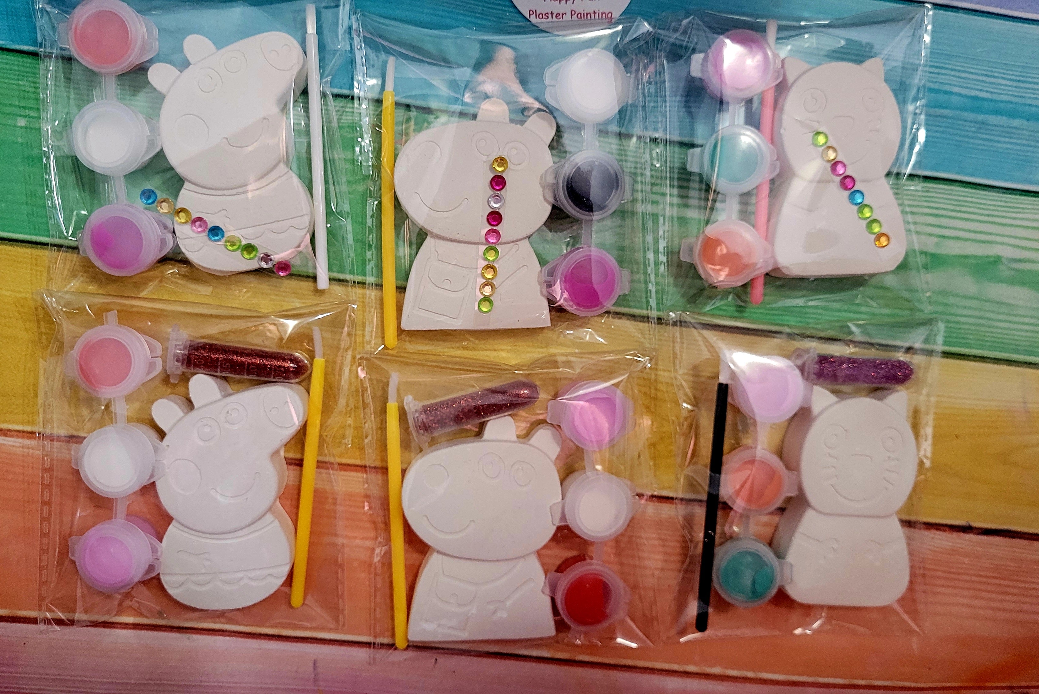 Peppa pig Plaster Painting Party favor – Happyfunplasterpaint